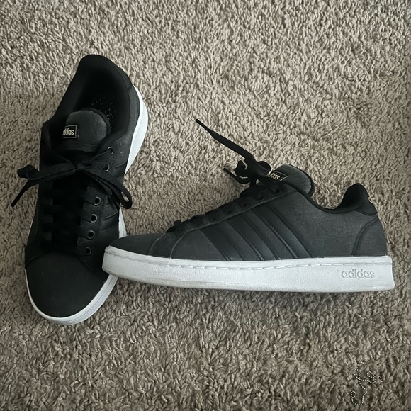 adidas | Shoes | Adidas Dark Gray Cloudform Sneakers | Poshmark